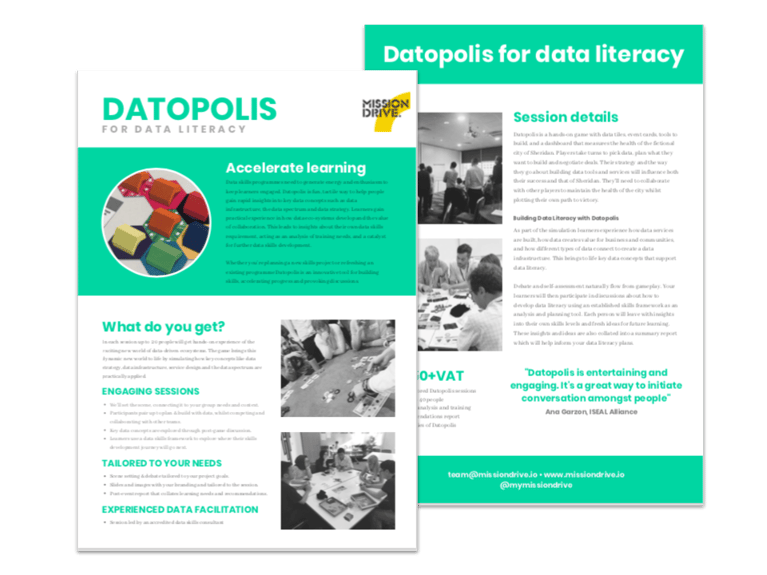 Download your Datopolis Factsheet | Mission Drive